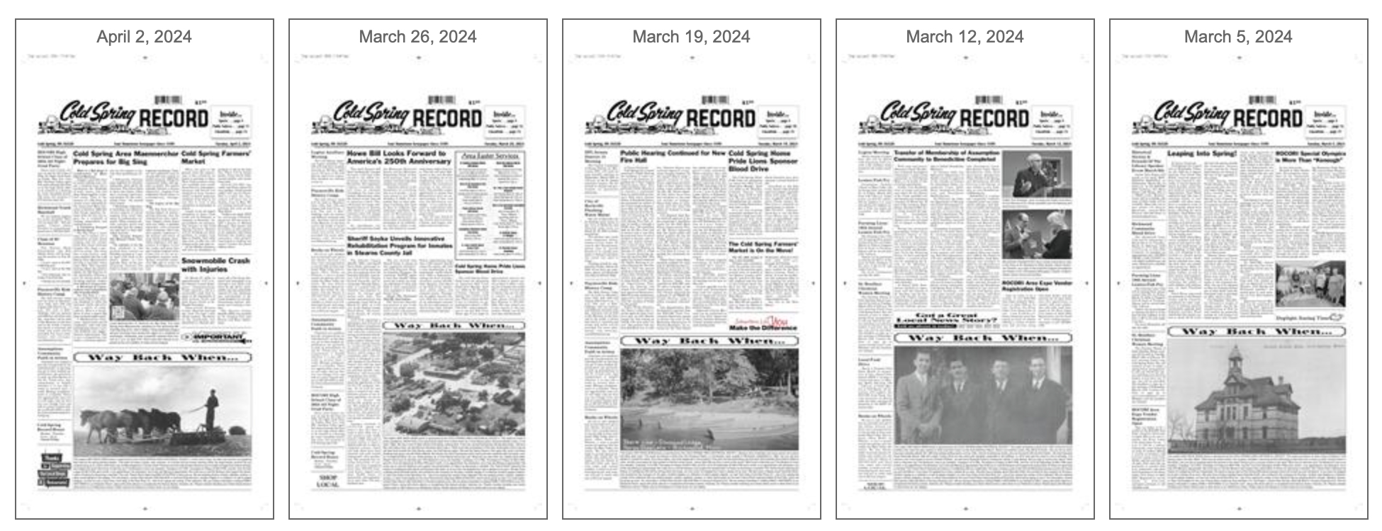 CSR Record – Cold Spring Record